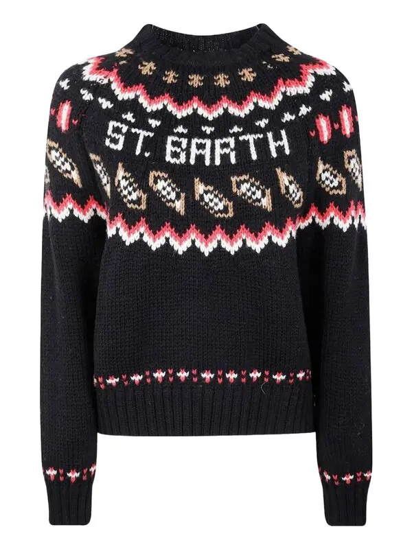 MC2 SAINT BARTH Kylanordic Wool Knitwear - Black