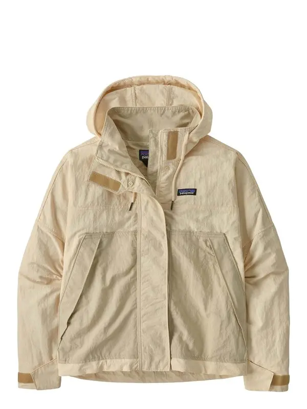 Patagonia Long Sleeve Zip-up Jacket With Hood - Nude