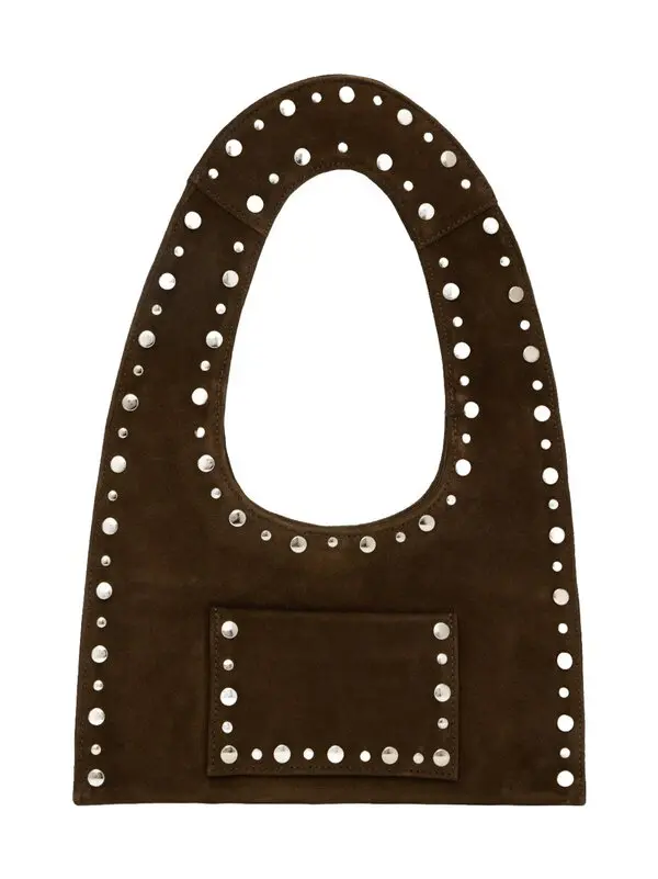 Gimaguas Mini Franca Bag With Studded Detail - Brown