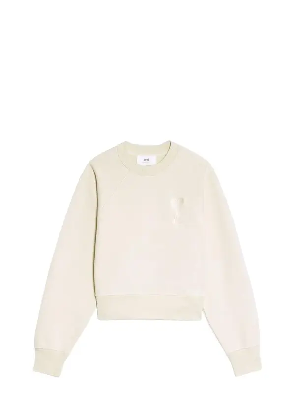 Ami De Coeur Embroidered Sweatshirt - White
