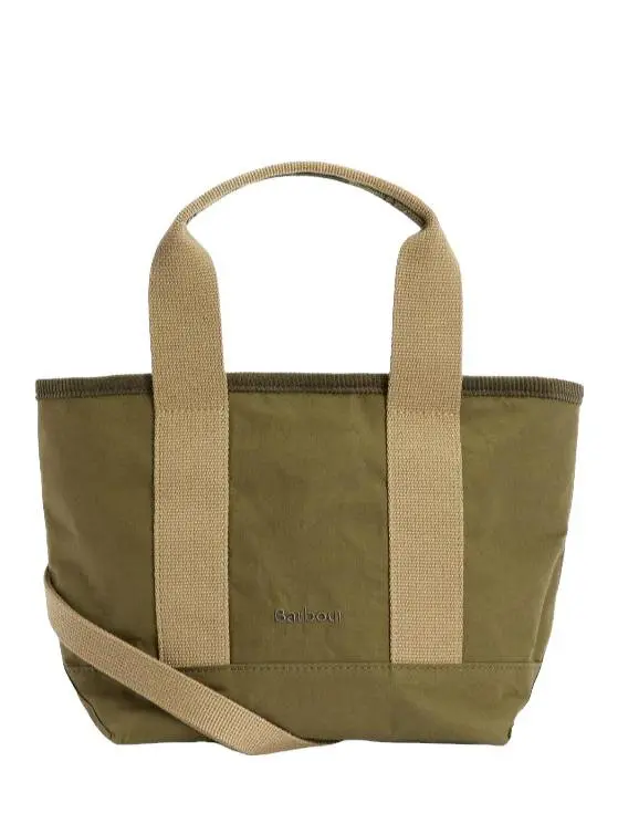 Barbour Mini Mya Tartan-detail Tote Bag - Dark Green