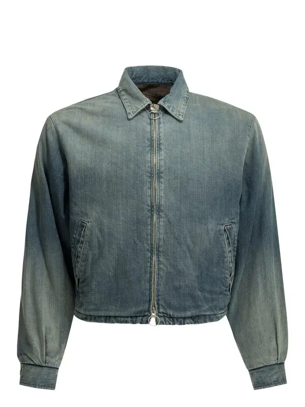 Kapital Zippered Denim Jacket - Light Blue