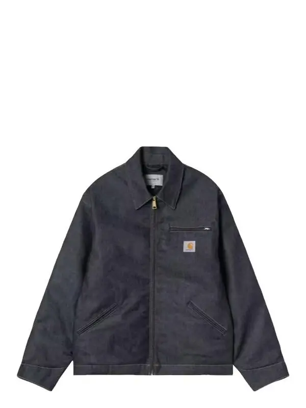 Carhartt Work In Progress Og Detroit Jacket In Cotton Denim With Quilted Lining - Blue