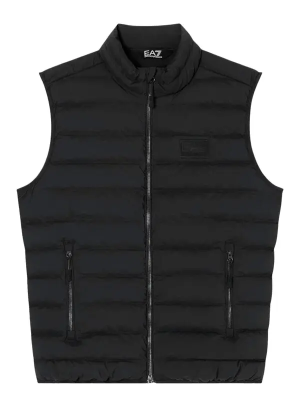 EA7 Quilted Vest Jacket - Black
