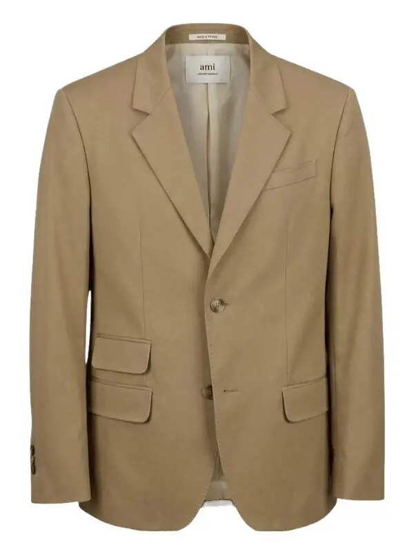 Ami Long-sleeved Suit Jacket - Brown