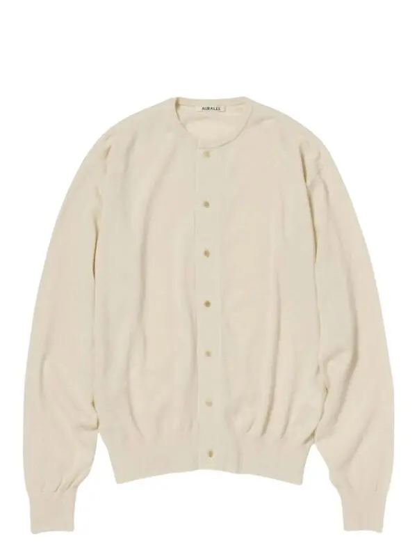 Auralee Long-sleeved Knitwear With Button Design - Nude