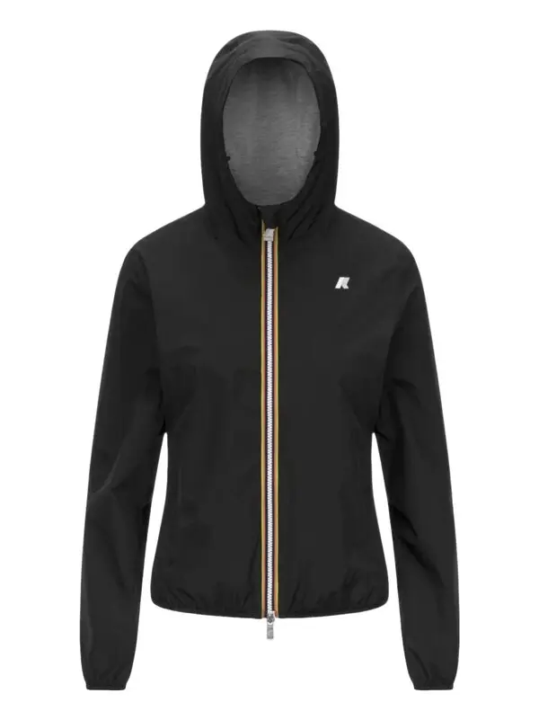 K-WAY Cropped Hooded Jacket - Black