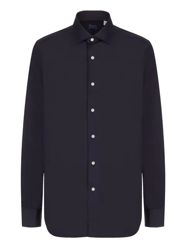FINAMORE 1925 Long-sleeved Shirt - Dark Blue