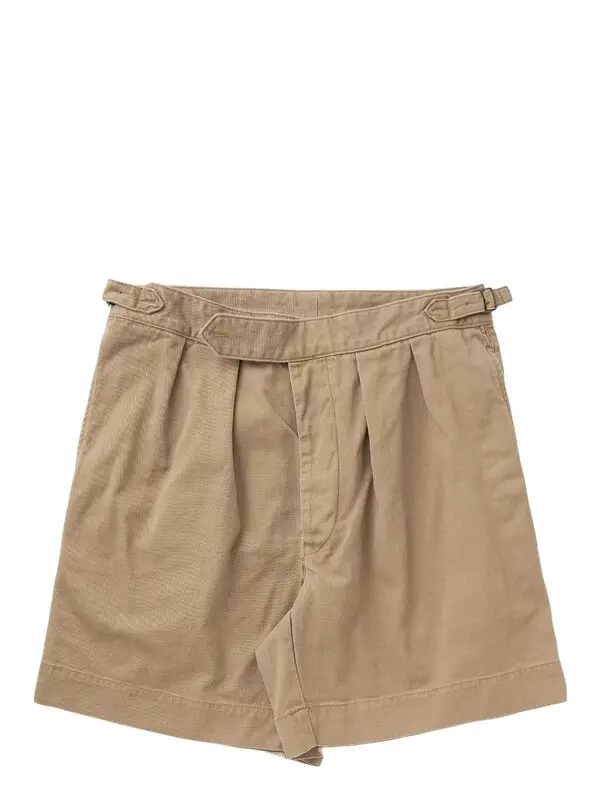 Polo Ralph Lauren Cotton Pleated Shorts - Khaki