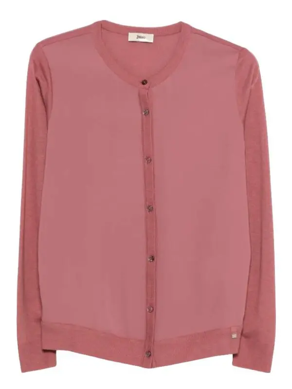 Herno Buttoned Cardigan - Pink