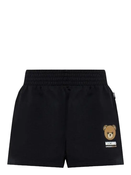 Moschino Underbear Logo Shorts - Black