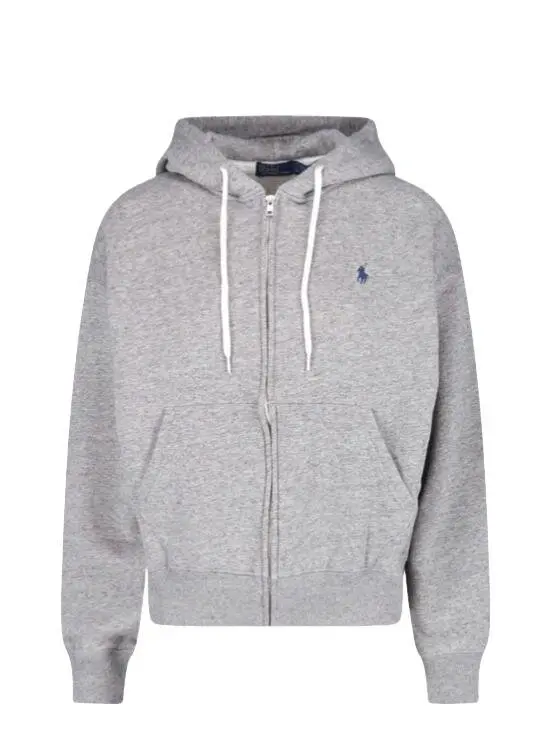 Polo Ralph Lauren Zip-up Hoodie - Grey