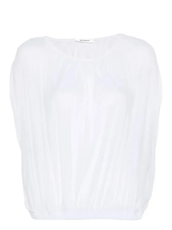Gimaguas Oni Gathered Top - White