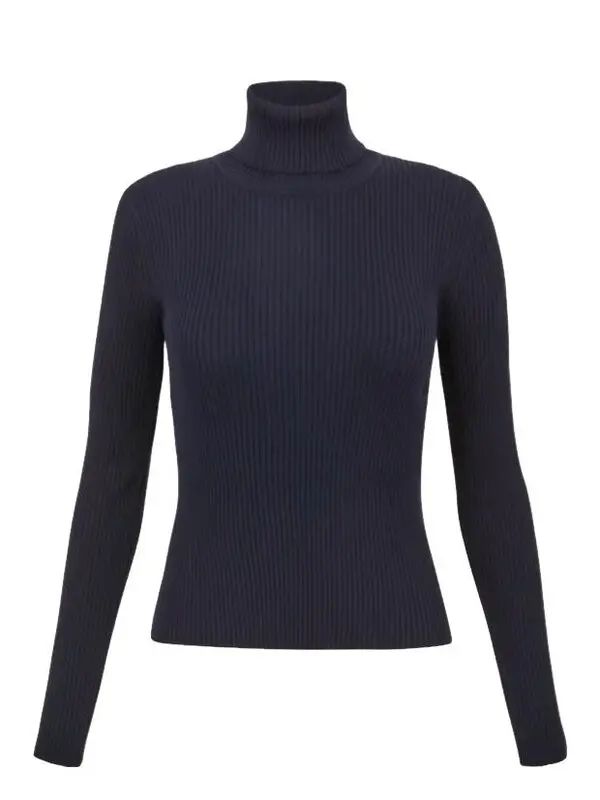 P.a.r.o.s.h Cut Out Detail Roll Neck Jumper - Black