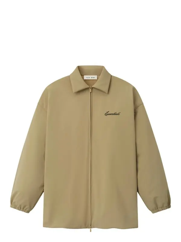 Fear Of God Logo-embroidered Zip-up Jacket - Dune