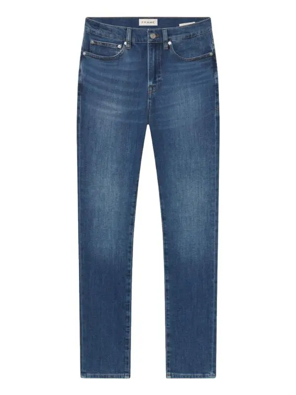 FRAME L'homme Slim High-rise Jeans - Blue