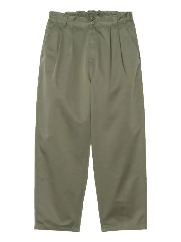 Carhartt Work In Progress Marv Logo Patch Tapered Trousers - Green