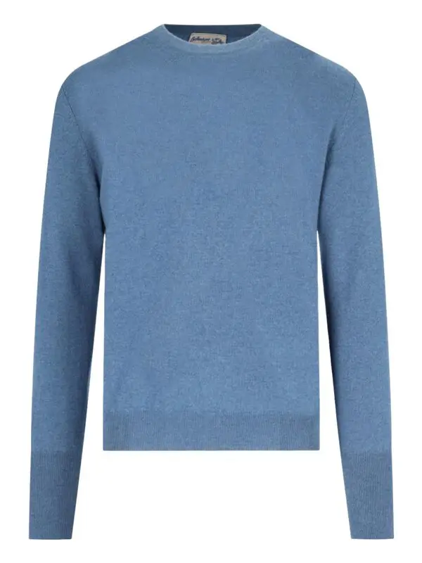 BALLANTYNE Crew Neck Sweater - Light Blue