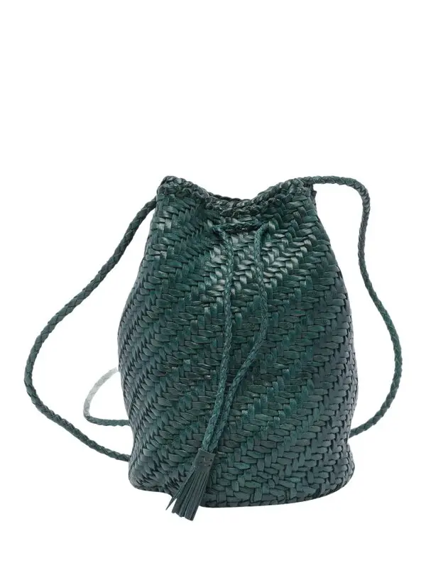 Dragon Diffusion Pompom Double Jump Bucket Bag - Forest