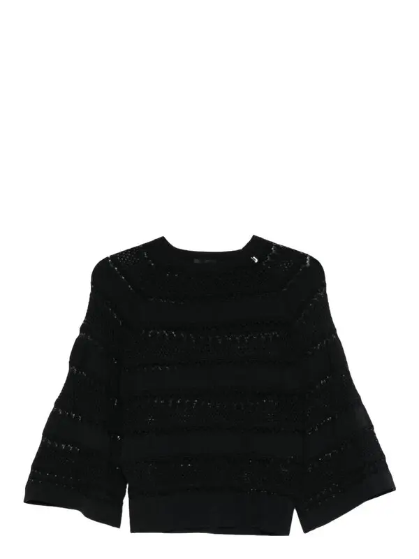 Liu Jo Long Sleeve Crewneck Jumper - Black