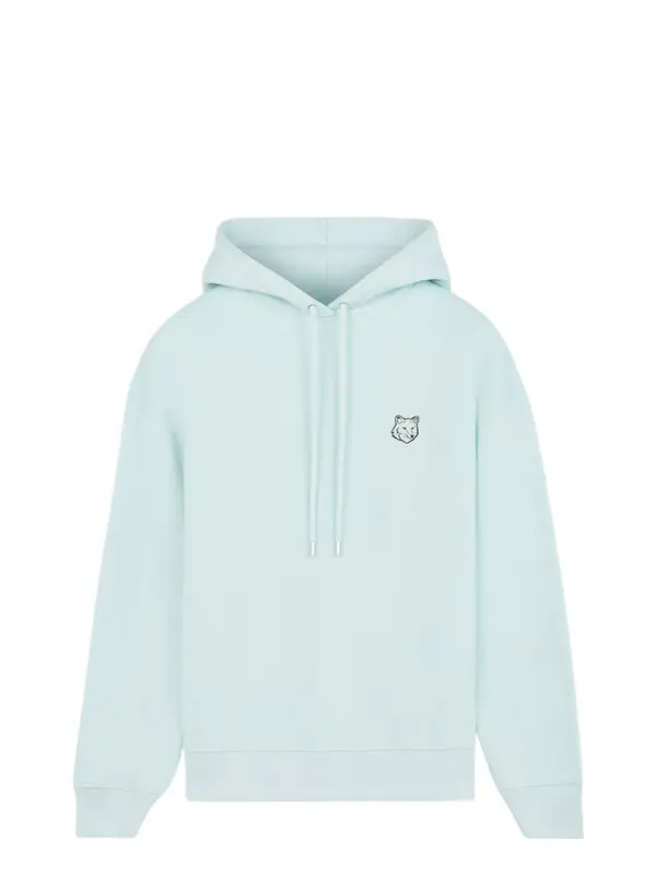Maison Kitsuné Bold Fox Head Patch Drawstring Hoodie - Mint