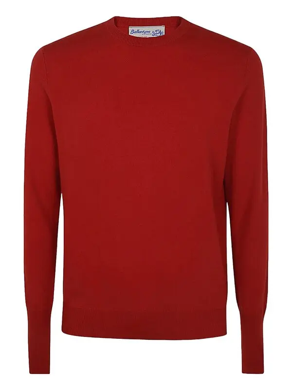 BALLANTYNE Round Neck Pullover - Red