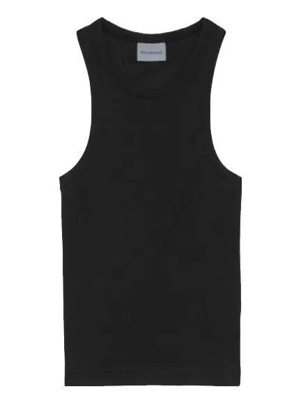 Balenciaga Ribbed-knit Racer-back Vest - Black
