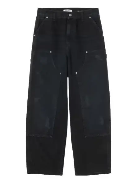 Carhartt Work In Progress Double Knee Work Trousers - Black