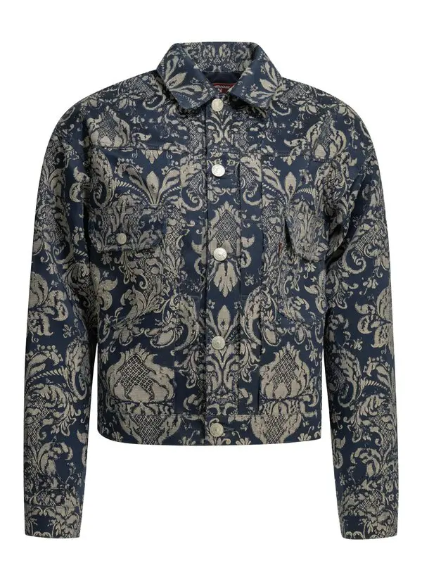 Junya Watanabe X Levi's "damask" Printed Jacket - Black