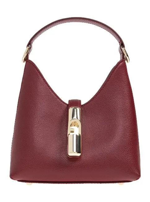 Furla Iride Mini Handbag With Gold Tone Hardware - Red