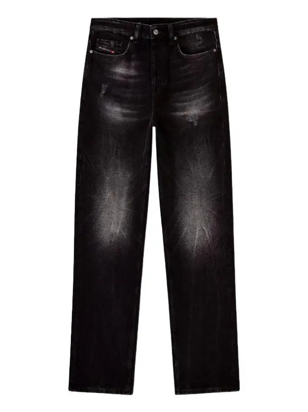 DIESEL® Baggy Distressed Jeans - Black Washed