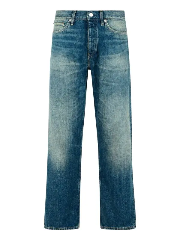 SUNFLOWER Loose Vintage Cotton Jeans - Blue
