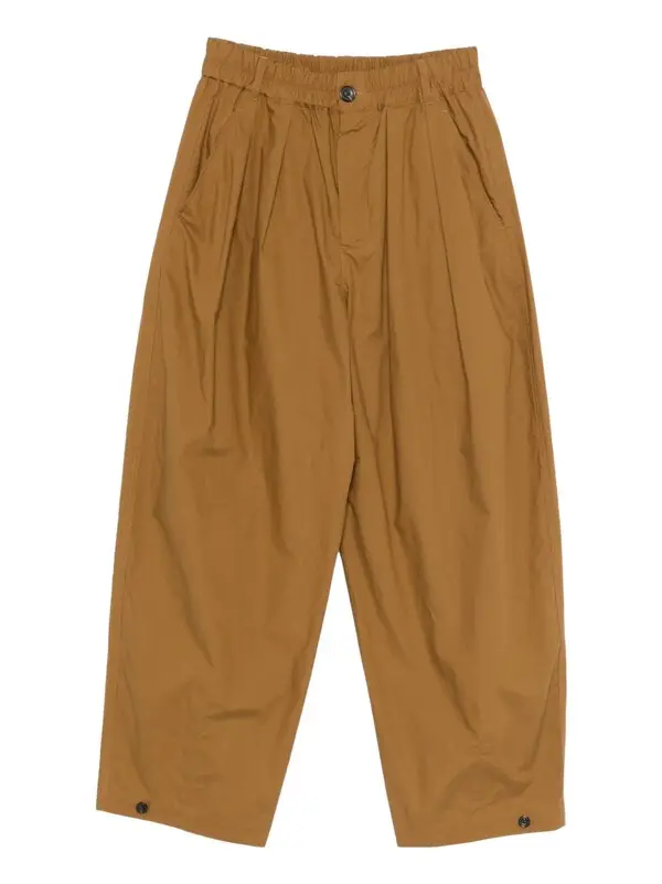 Soeur Elasticated Waist Casual Pants - Brown