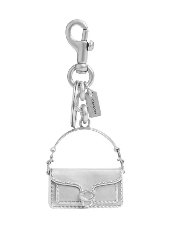 COACH Tabby Bag Charm - Silver/silver