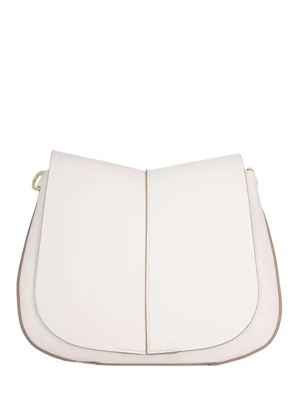 GIANNI CHIARINI Curved Panelled Shoulder Bag - White