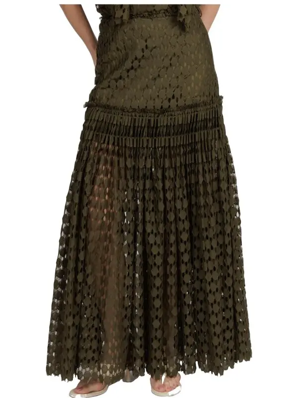 Ulla Johnson Lace Maxi Skirt - Pine