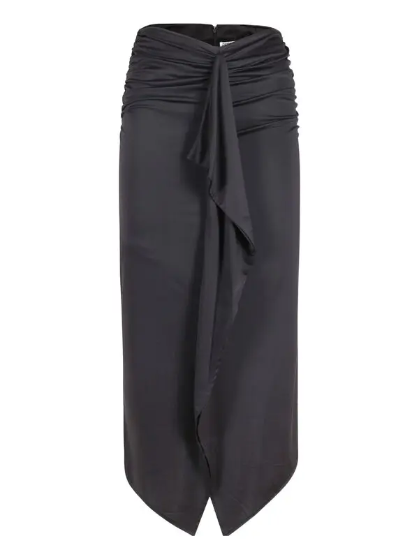 Essentiel Antwerp Draped Jersey Skirt - Black