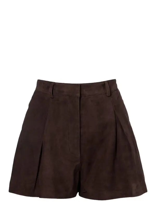 ROTATE BY BIRGER CHRISTENSEN High Waisted Shorts - Black