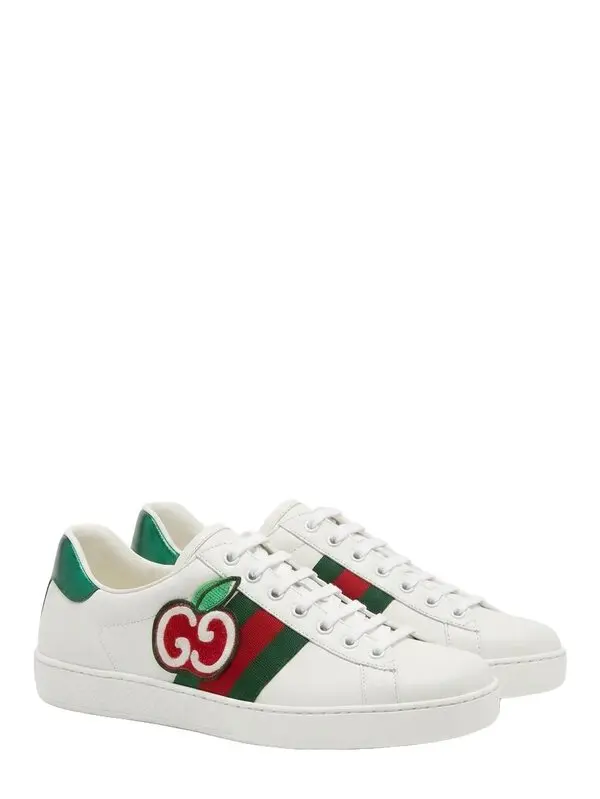 Gucci Gg Apple Ace Sneakers - White