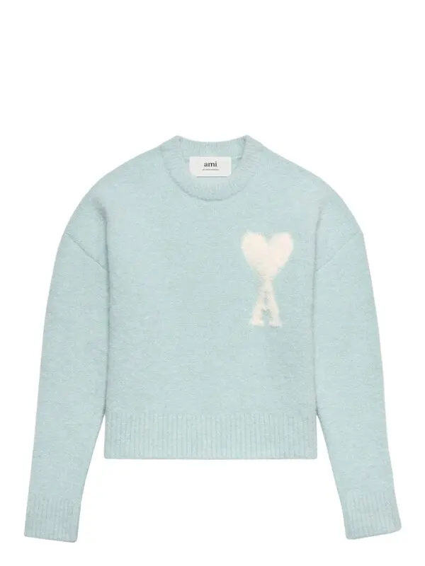 Ami De Coeur Crewneck Long-sleeved Jumper - Green