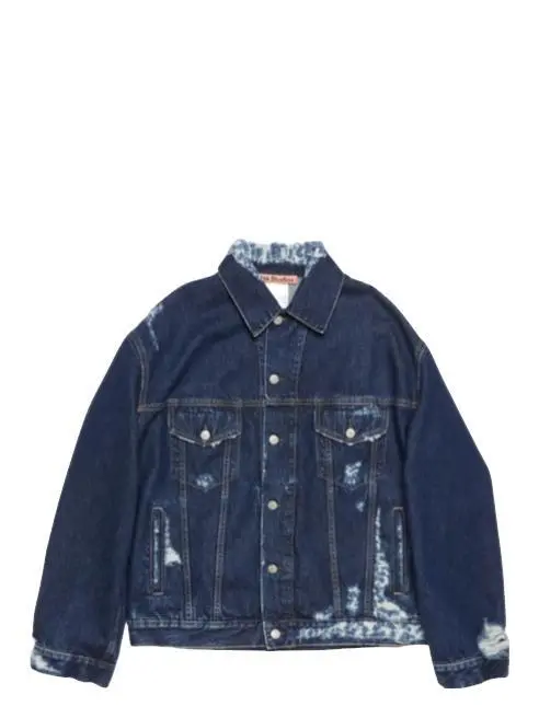 Acne Studios Long-sleeved Denim Trucker Jacket - Medium Blue