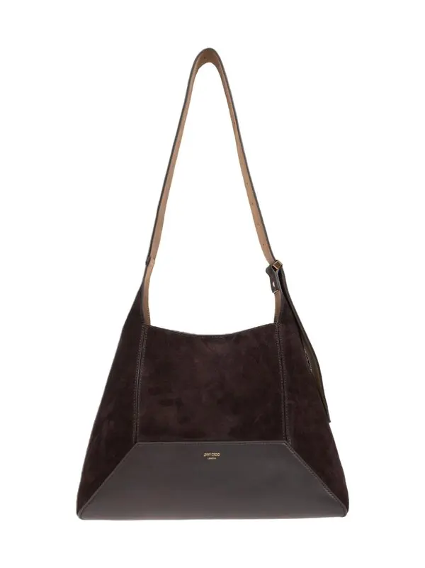 JIMMY CHOO Diamond Medium Shoulder Bag - Black