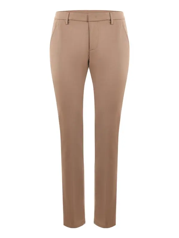 DONDUP Slim-fit Flannel Pants - Brown