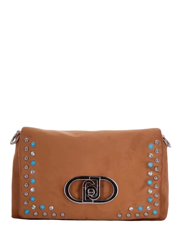 Liu Jo Studded Shoulder Bag - Brown