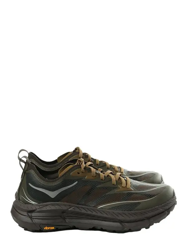 Hoka One One Mafate Speed 4 Lite Lace-up Sneakers - Tree Bark/cast Iron