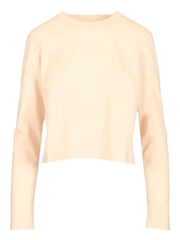 Loulou De Saison Masal Cropped Long-sleeve T-shirt - Nude