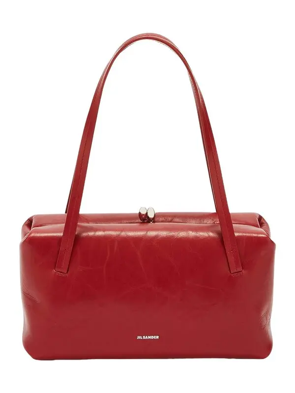 JIL SANDER Goji Soft Handle Tote Bag - Cherry Color