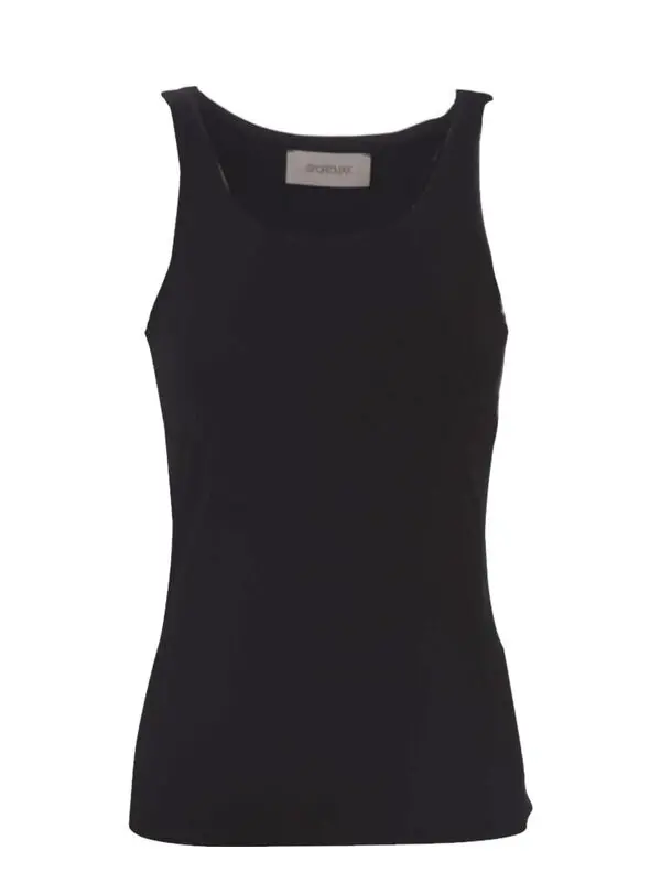 Sportmax Sleeveless Vest With Round Neck - Black