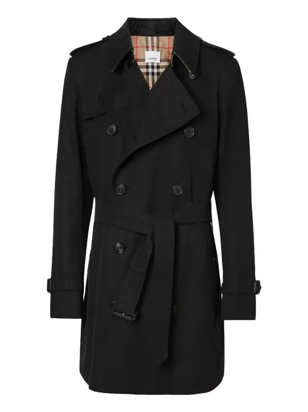 Burberry Double-breasted Trench Coat - Black