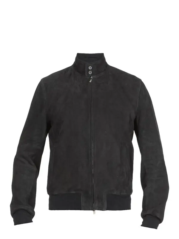 STEWART Zippered Casual Jacket - Black